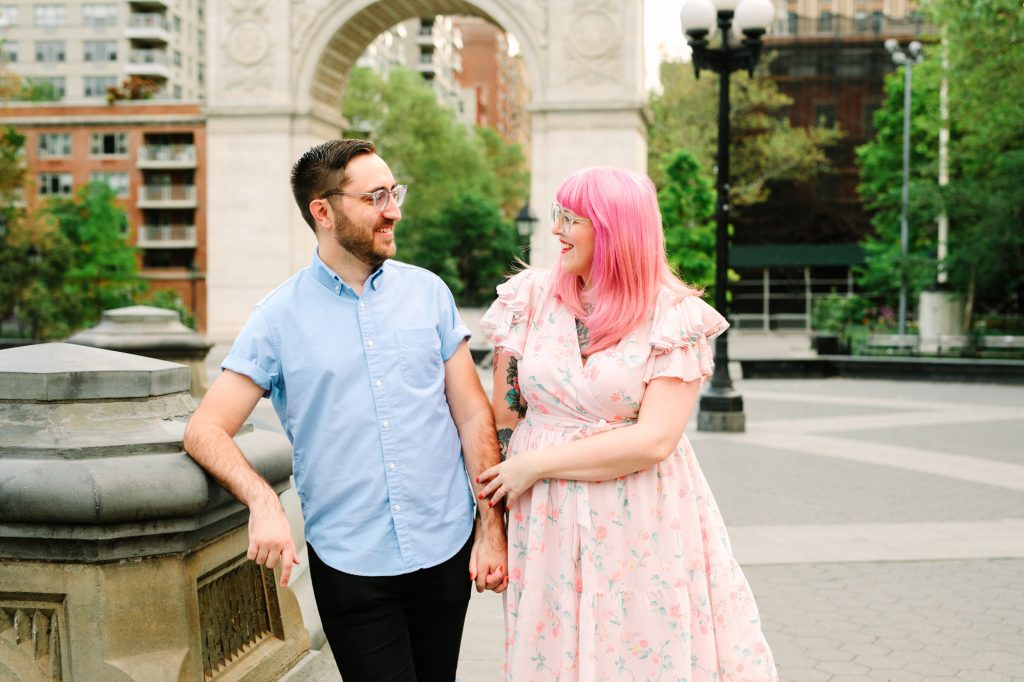 Colorful, Vibrant NYC Engagement With Rachel Mae Smith - Mary Costa