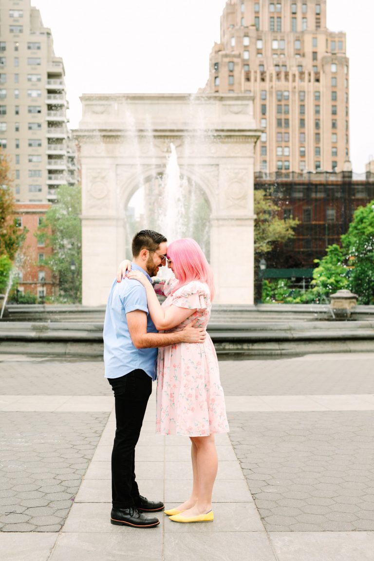 Colorful, Vibrant NYC Engagement With Rachel Mae Smith - Mary Costa