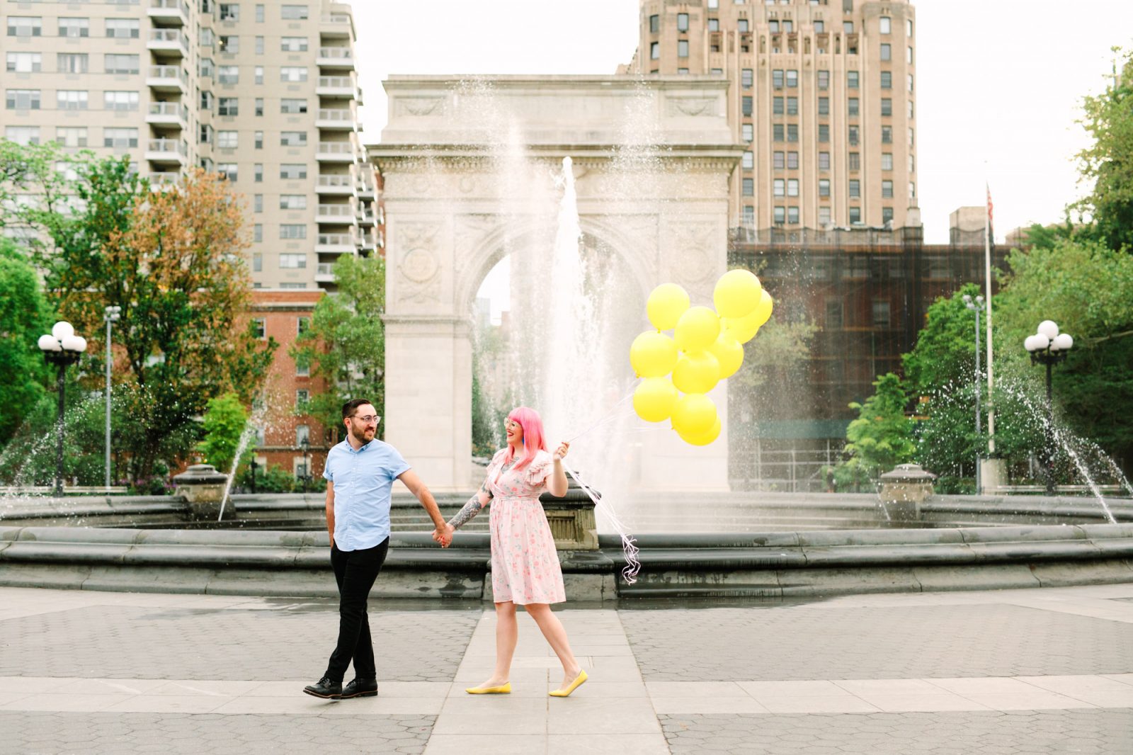 Colorful, Vibrant NYC Engagement With Rachel Mae Smith - Mary Costa