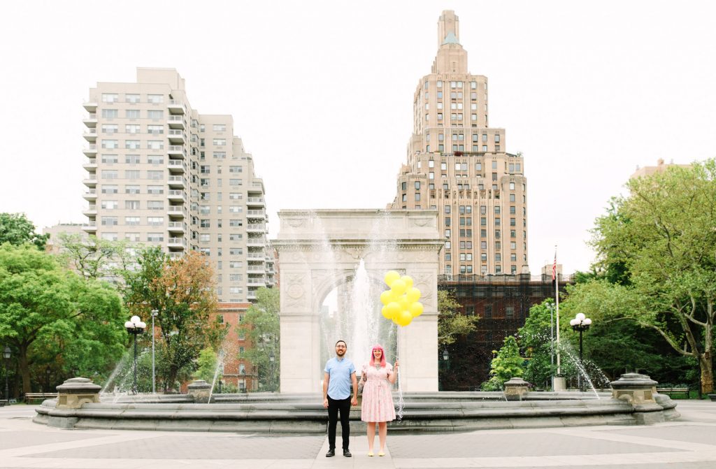 Colorful, Vibrant NYC Engagement With Rachel Mae Smith - Mary Costa