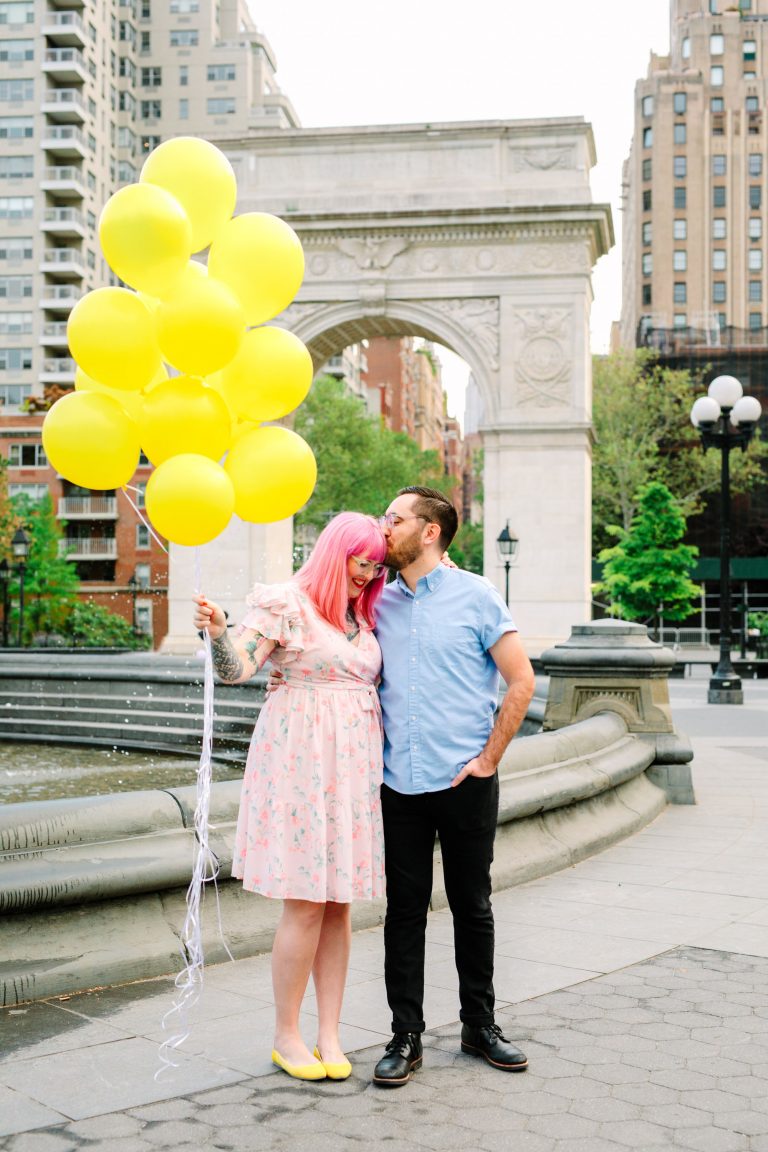Colorful, Vibrant NYC Engagement With Rachel Mae Smith - Mary Costa