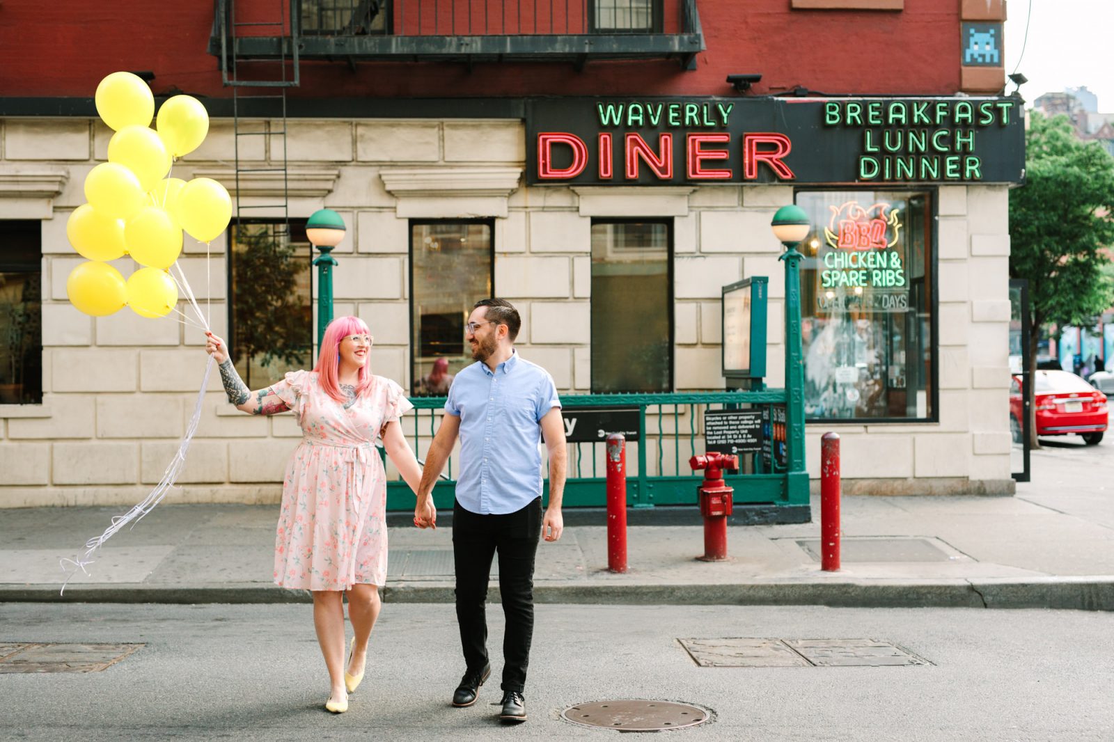 Colorful, Vibrant NYC Engagement With Rachel Mae Smith - Mary Costa